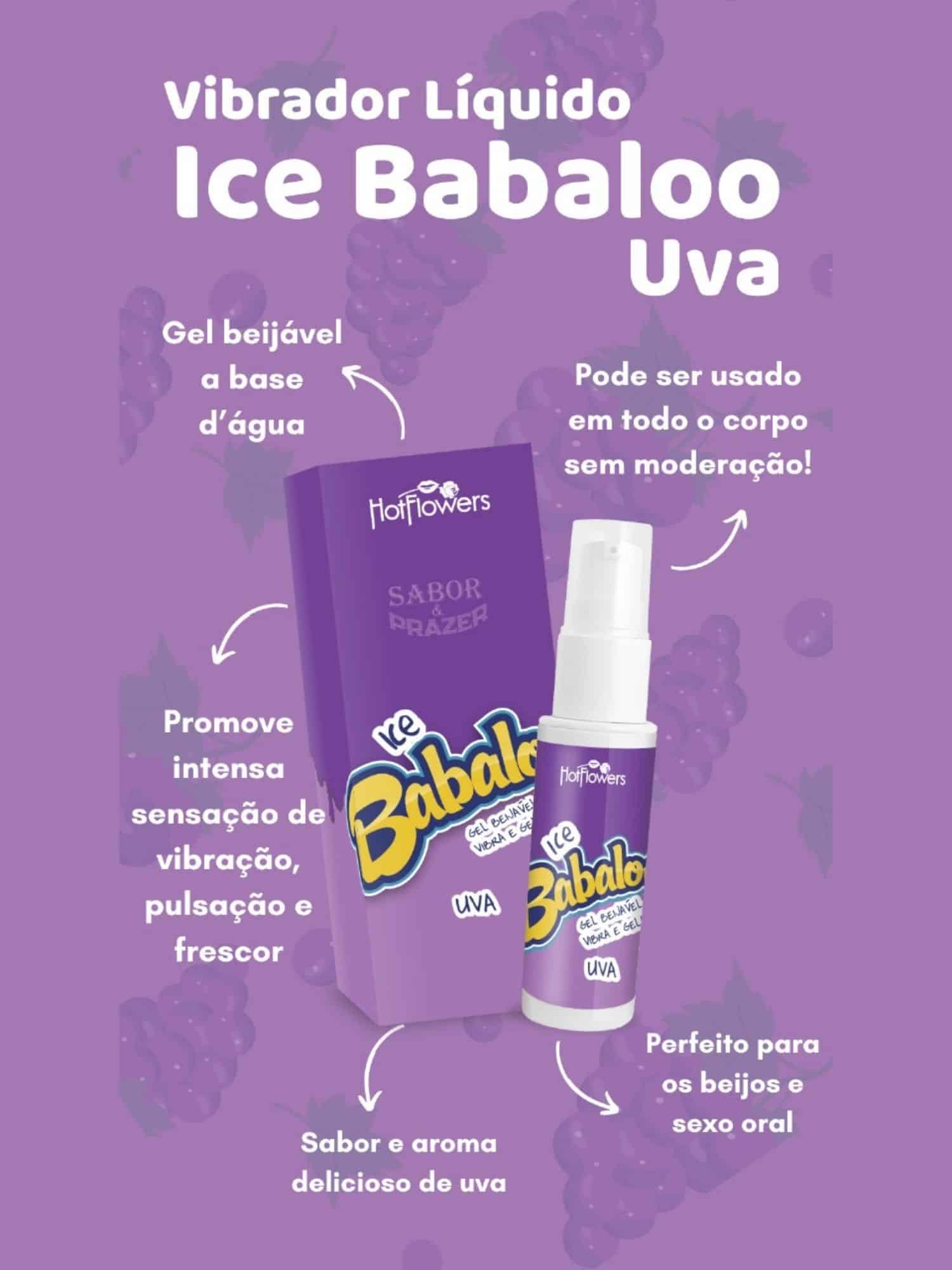 Ice Babaloo Uva - Vibra E Gela Ref.HC818 - Driconfort